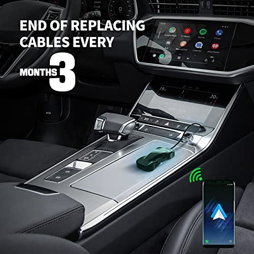 2023 Android Auto Wireless Adapter for 2016+ Factory Cars Converts Wired Android Auto to Wireless, Android Auto Dongle Wireless for Android 11+