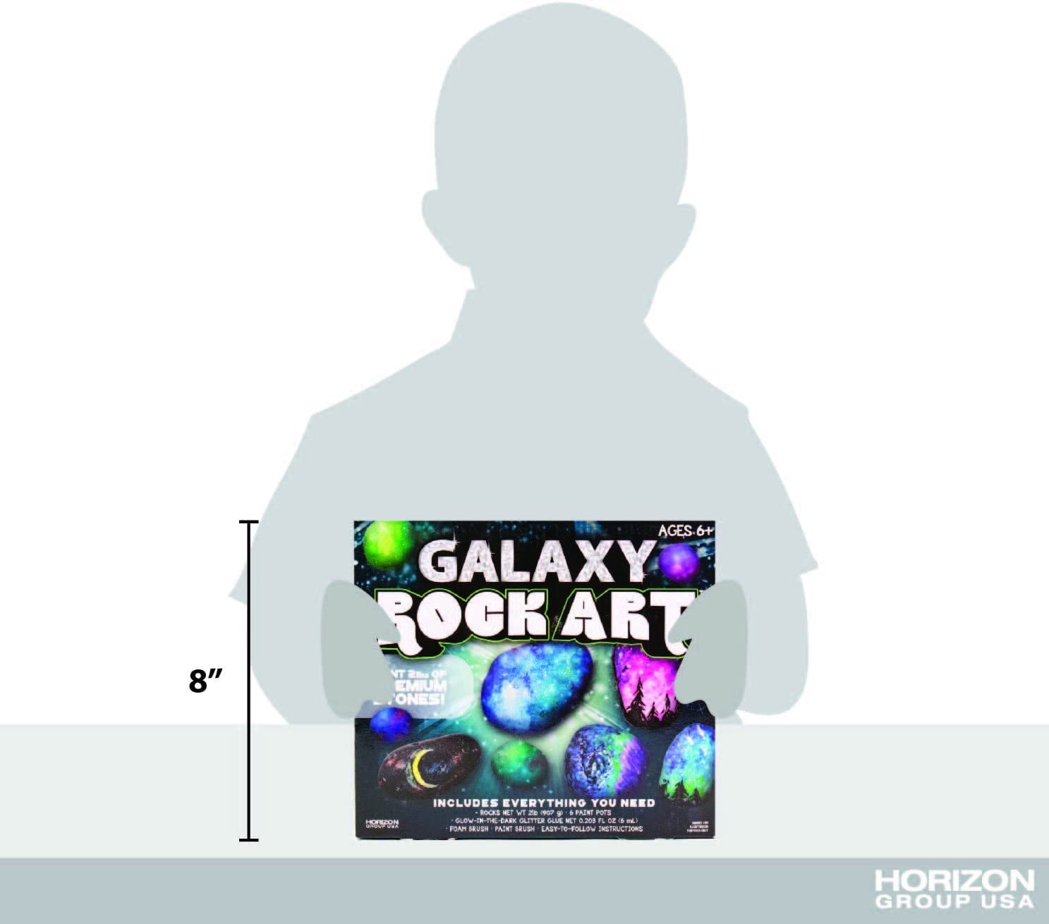 Galaxy Paint Your Own Rock Art by Horizon Group USA, Black