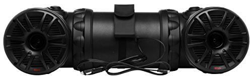 BOSS Audio Systems ATV85B ATV UTV Weatherproof Sound System - 8 Inch Speakers, 1.5 Inch Tweeters, Full Range Audio, Built-in Amplifier, Bluetooth Remote, Hook Up To Stereo