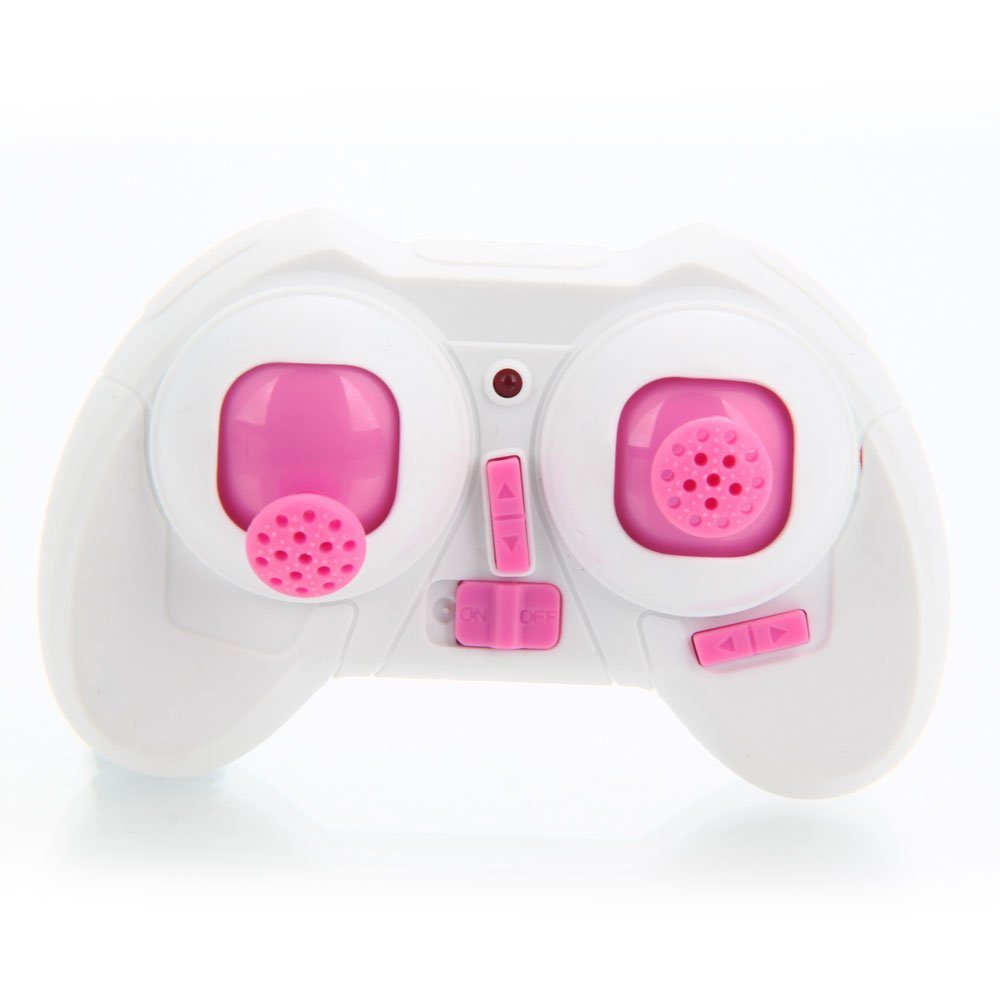 Cheerson CX-10 4CH 2.4GHz 6 Axis Gyro LED Rechargeable Mini Nano RC UFO Quadcopter - Pink