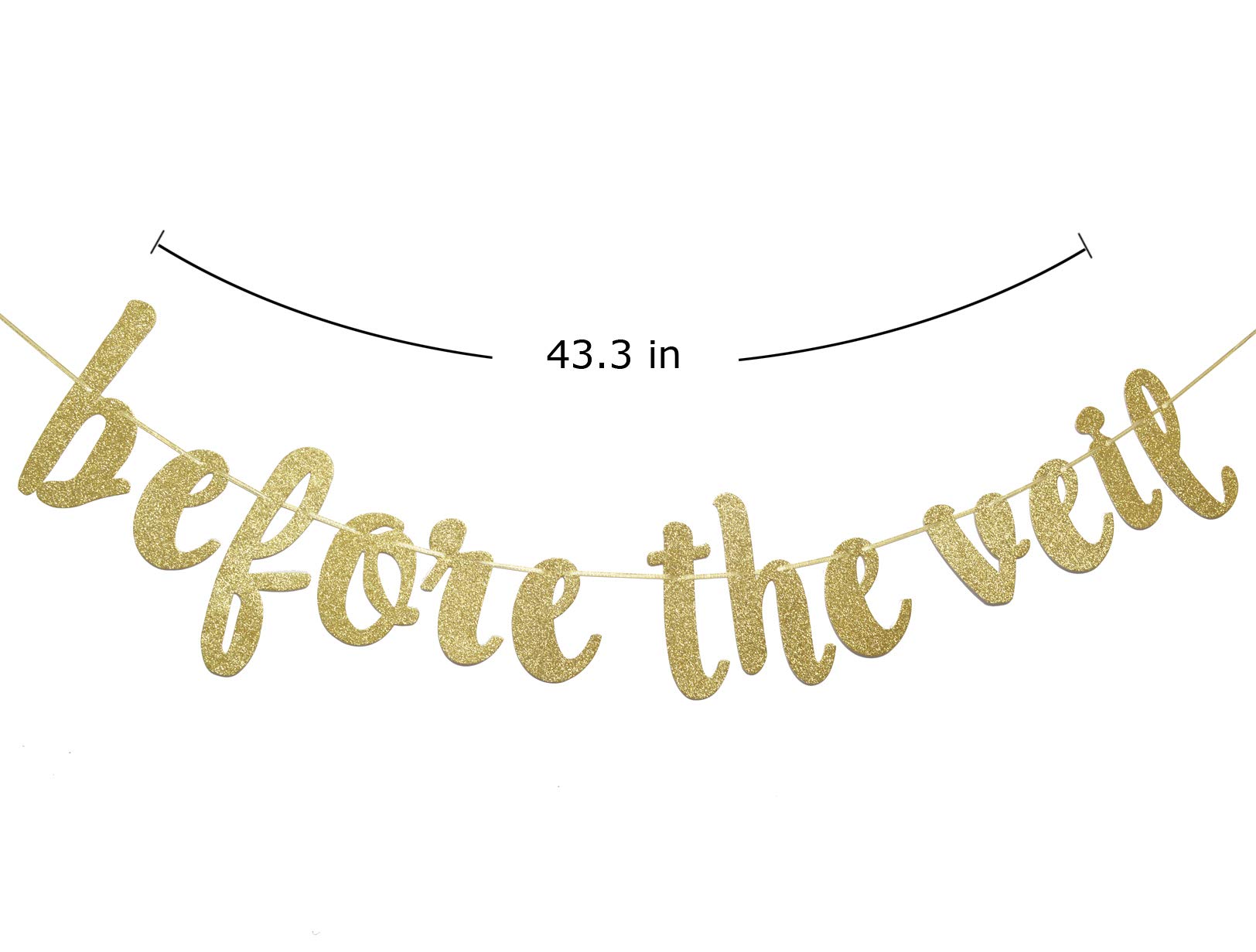 Last Sail Before The Veil Banner, Wedding, Engagement, Bridal Shower, Bachelorette Cruise Decorations (Gold)