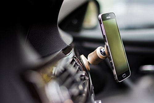 CLUTCHIT The Original Dual Magnetic Movable Phone Holder and Tablet Mount (Matte Black)