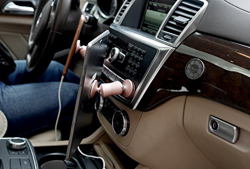 CLUTCHIT The Original Dual Magnetic Movable Phone Holder and Tablet Mount (Matte Black)