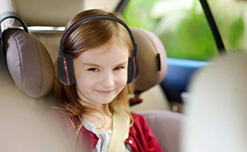 SIMOLIO IR Wireless Headphones for Car DVD Player Headrest Video, On-Ear Infrared Headphones Headset Universal, w/Storage Bag & 3.5mm Aux Cord, 2 Channel Automotive IR Headphone, Foldable and Durable