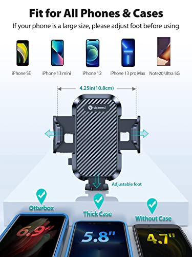 𝗨𝗽𝗴𝗿𝗮𝗱𝗲𝗱 15'' Cup Holder Phone Mount [𝗦𝘁𝗮𝗯𝗹𝗲 & 𝗦𝗲𝗰𝘂𝗿𝗲] Cup Phone Holder for Car, Adjustable Long Neck Phone Cup Holder for Car, Truck, SUV, Fit for iPhone 14 13 Pro Max, All Phones