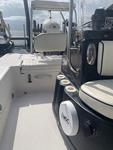 Marine Speaker Covers 10 inch | Sun, Water, Dust Protection | Patented, Military-Grade Silicone Design | Black Logo