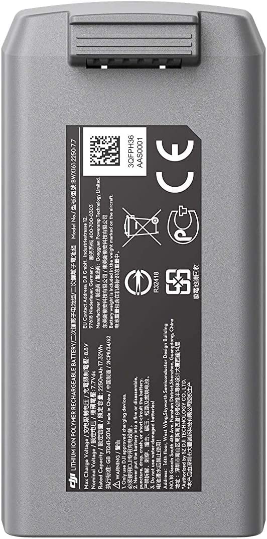 CAMRISE Original DJI Mavic Mini 2 Two-Way Charging Hub and Two Pack Intelligent Flight Batteries (for SE Drone ONLY) Gray