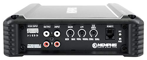 Memphis Audio SRXE112VP 12" 500w SRX Car Subwoofer+Enclosure+Amplifier+Amp Kit