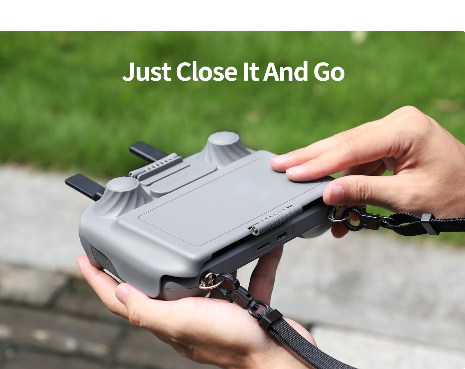 Shaluoman RC Sun Hood Sunshade for DJI Air 3 Mini 4 Pro Accessories(DJI RC 2 Remote Controller), 2-IN-1 Upgraded 180° Adjustable RC Protective Cover Case with Lid for Air 3 Mini 4 Pro Drone(DJI RC 2)