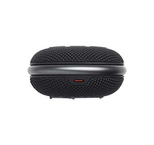 JBL Clip 4: Portable Speaker with Bluetooth, Built-in Battery, Waterproof and Dustproof Feature - Black (JBLCLIP4BLKAM) (Renewed)…