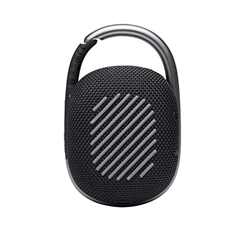 JBL Clip 4: Portable Speaker with Bluetooth, Built-in Battery, Waterproof and Dustproof Feature - Black (JBLCLIP4BLKAM) (Renewed)…