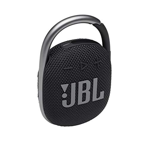 JBL Clip 4: Portable Speaker with Bluetooth, Built-in Battery, Waterproof and Dustproof Feature - Black (JBLCLIP4BLKAM) (Renewed)…