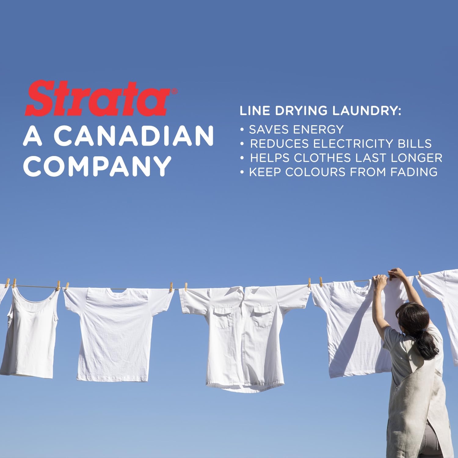 Strata 150 Feet Clothesline Outdoor Heavy Duty Galvanized Wire Steel Cable, Mocha PVC Coating - Clothes Line Wires for Outside Laundry Drying