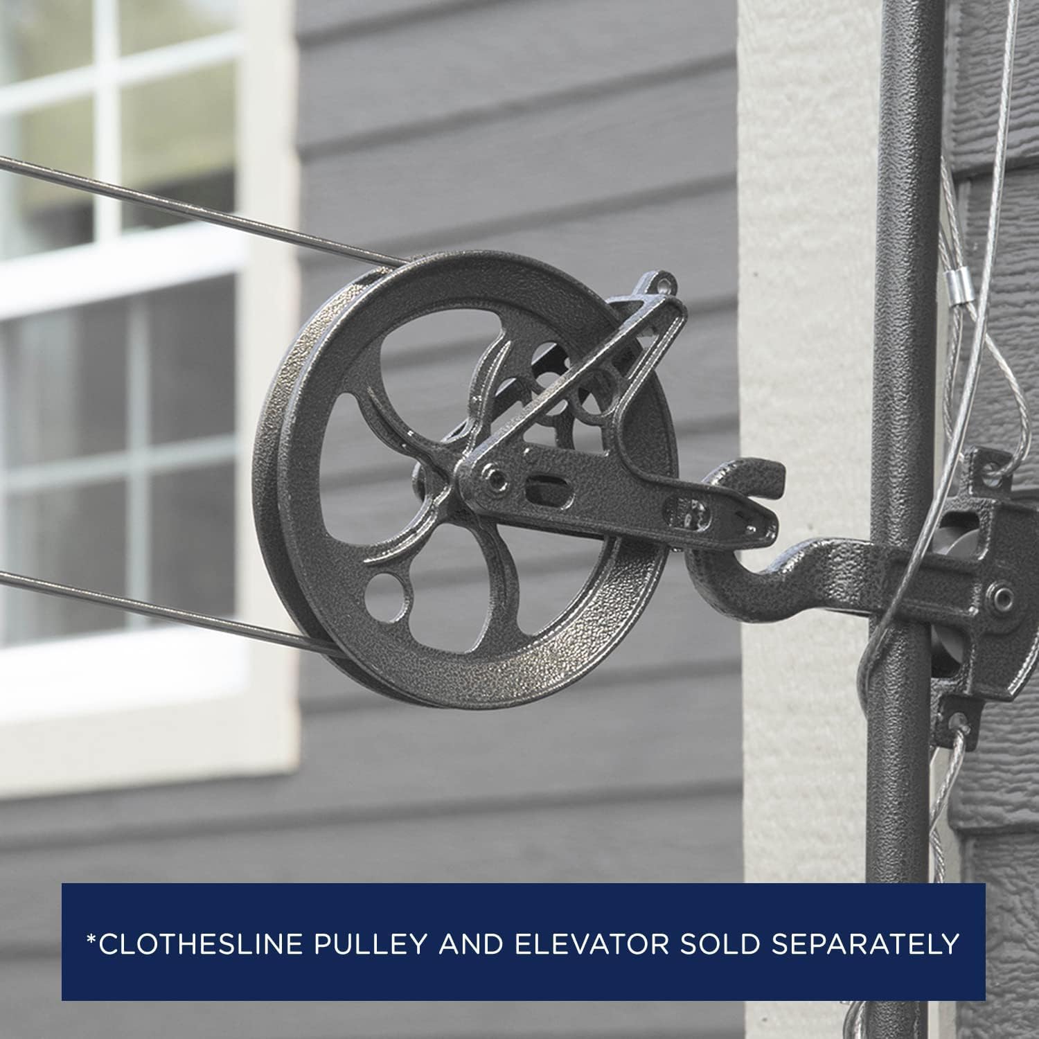 Strata 150 Feet Clothesline Outdoor Heavy Duty Galvanized Wire Steel Cable, Mocha PVC Coating - Clothes Line Wires for Outside Laundry Drying