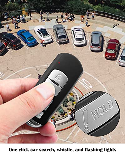 Smart Remote Key Fob for Mazda 3 6 Miata MX-5 2014-2019 FCC ID WAZSKE13D01, Replace BBY2-67-5RY BBY2675RY