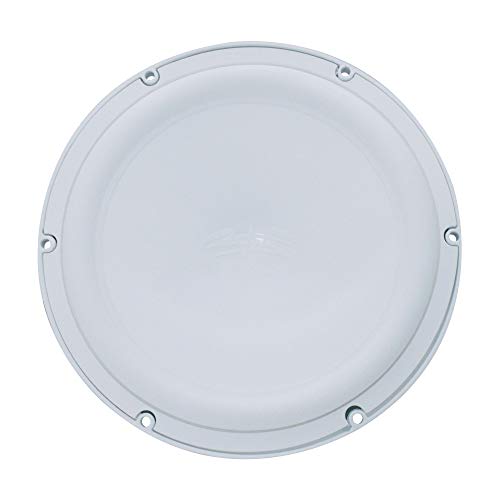 wet sounds Revo 10" Subwoofer & Grill - White Subwoofer & White Grill with Stainless Steel Inserts - 4 Ohm