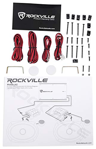 Rockville (2) Pairs RV69.2C 6x9 Component Car Speakers 2000w/440w RMS CEA Rated