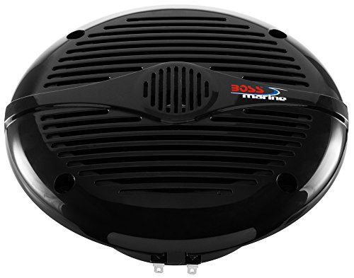 BOSS Audio Systems MR60B 6.5 Inch Marine Speakers - Weatherproof, 200 Watts of Power Per Pair, 100 Watts Each, Full Range, 2 Way, Sold In Pairs