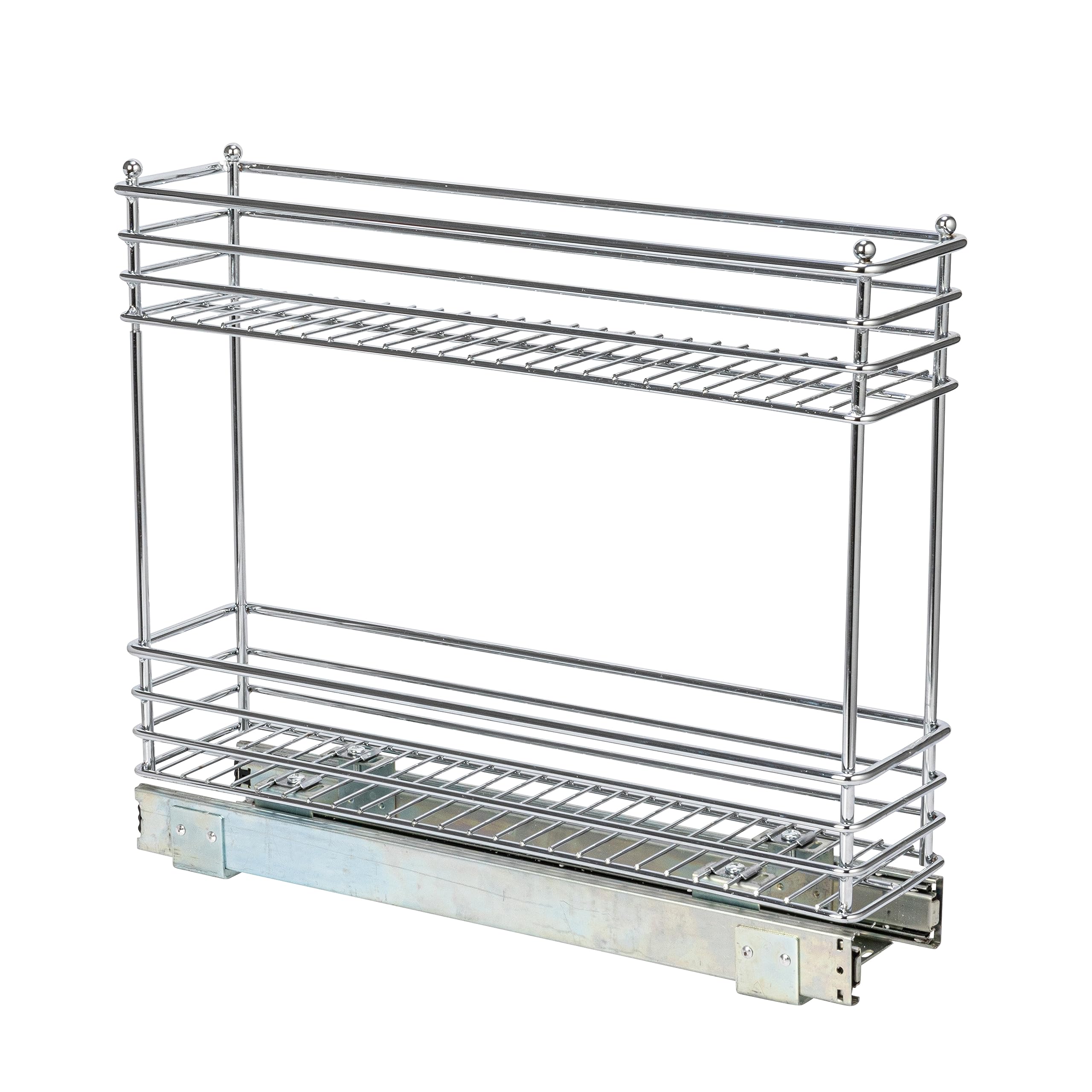 Household Essentials Glidez Narrow Sliding Organizer, 5", Chrome