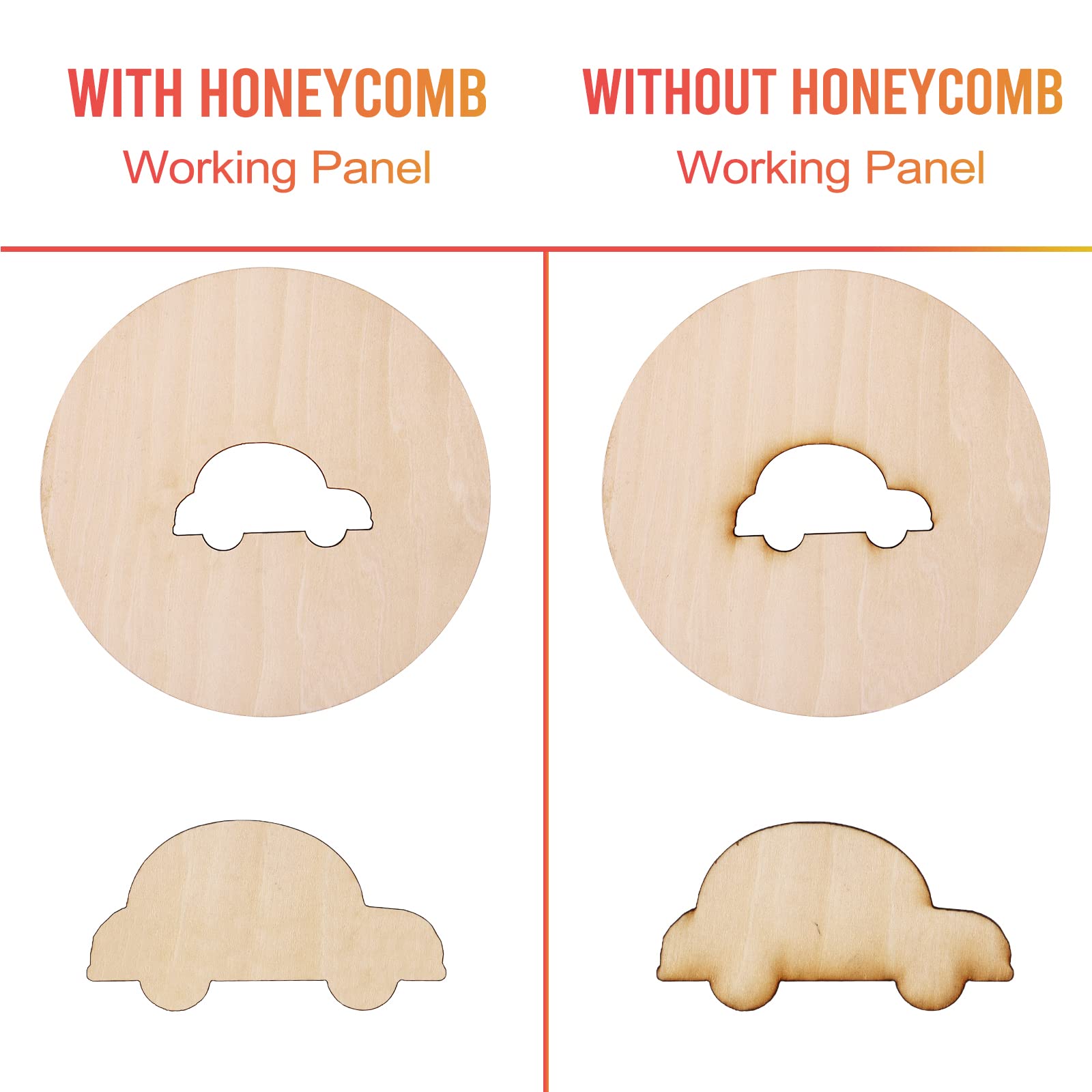 Honeycomb Laser Bed 400x400x22mm, Laser Honeycomb Bed for Laser Engraver and Cutter Machine, CO2 Engraver Cutting Machine, Laser Engraver Accessories, Smooth Edge, Aluminum(15.7x15.7x0.86in)