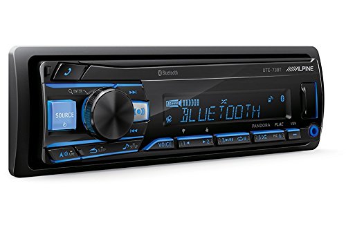 Alpine UTE-73BT Bluetooth Receiver (No CD), a Pair of 43CSS654 6.5" Components, and 43CSC6934 6x9" Speakers