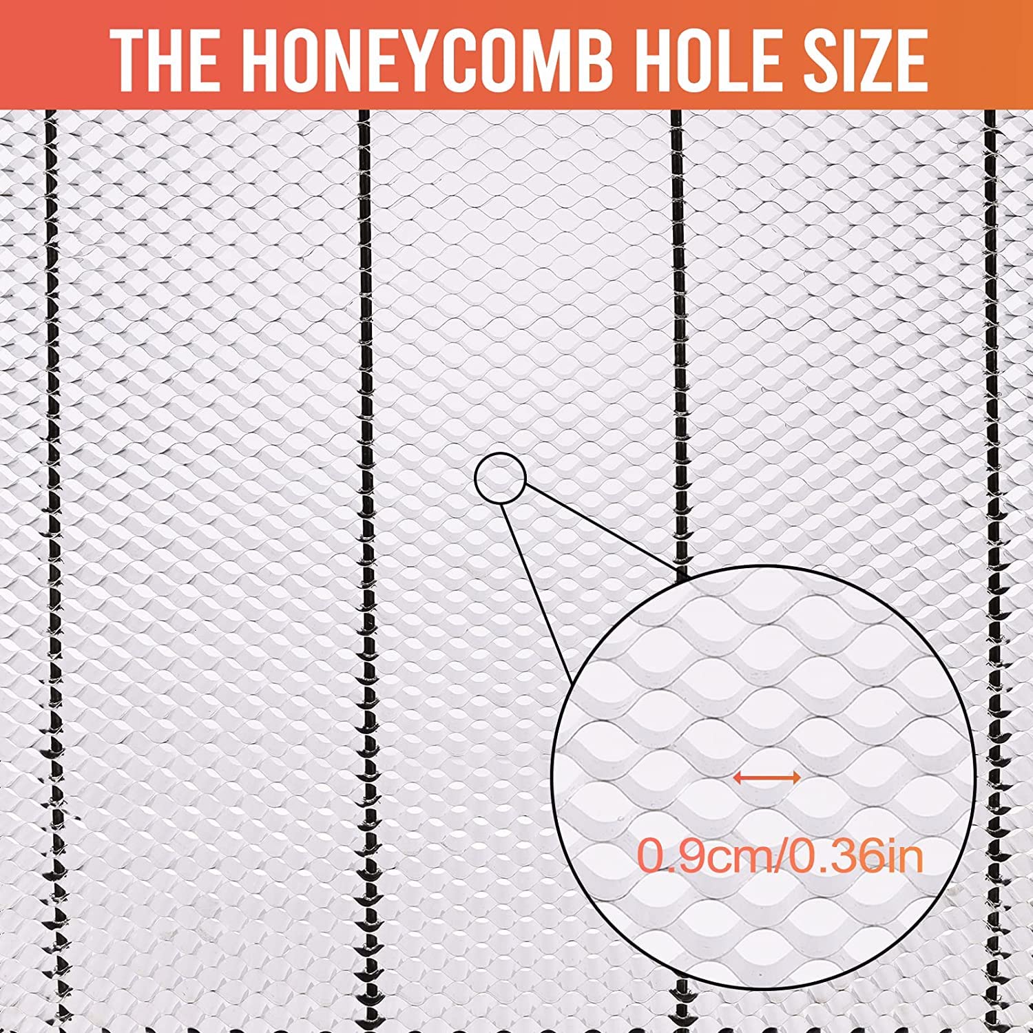 Honeycomb Laser Bed 400x400x22mm, Laser Honeycomb Bed for Laser Engraver and Cutter Machine, CO2 Engraver Cutting Machine, Laser Engraver Accessories, Smooth Edge, Aluminum(15.7x15.7x0.86in)