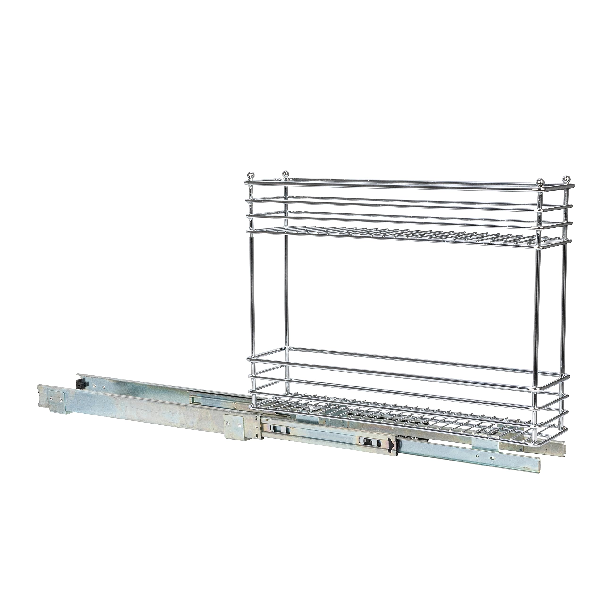 Household Essentials Glidez Narrow Sliding Organizer, 5", Chrome