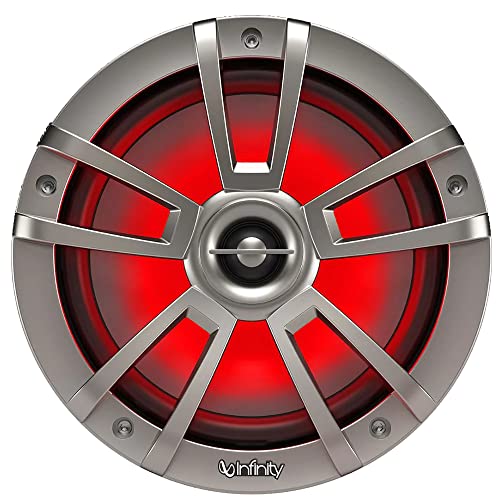 Infinity Mobile Marine Performance Series 8" 2 way speaker with RGB lighting - Titanuim