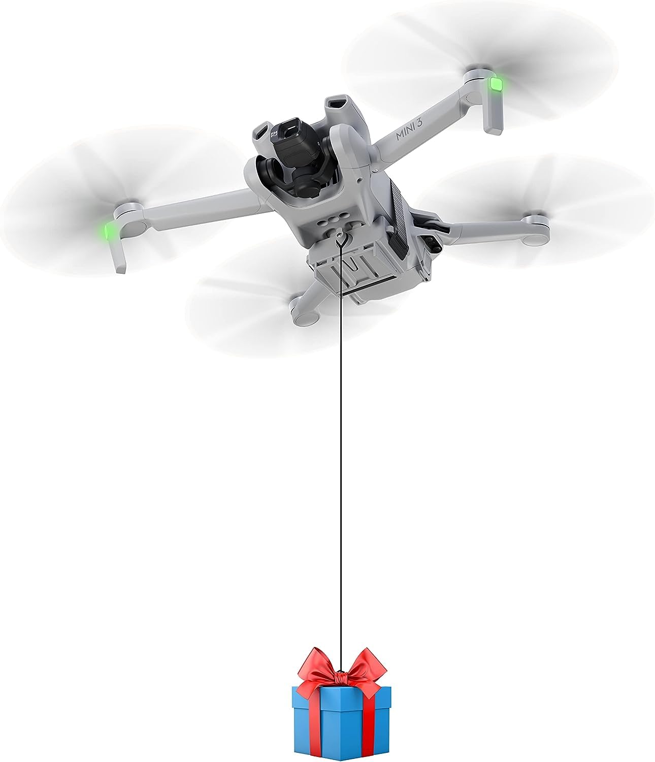 DJI Mini 4 Pro Drone FUN Bundle Plus with Airdrop System DJI RC 2 Screen remote with 3 Battery Bundle Kit 45-min Flight Time Camera Drone Bundle, with 128 GB SD, Cool Anti Collision Strobe Lights and More