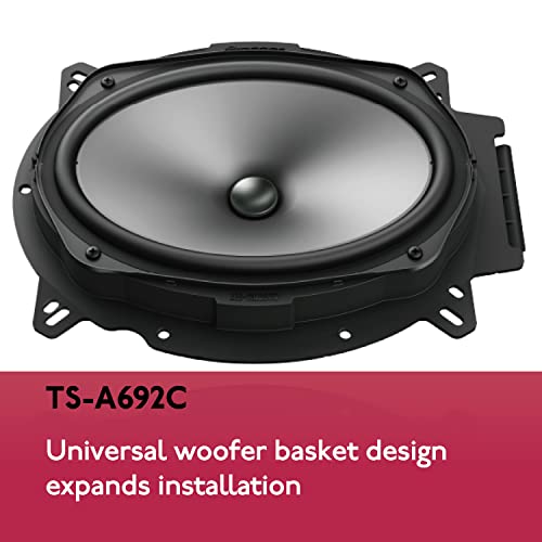 PIONEER TS-A692C A Series 6" x 9" 450 W Max Power, Carbon/Mica-Reinforced IMPP Cone, 20mm PI Tweeter - Component Speakers (Pair)