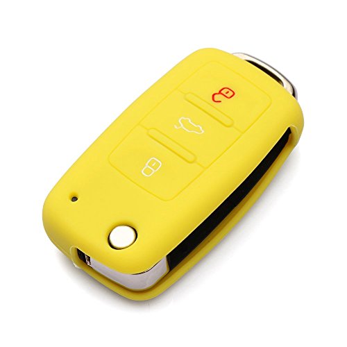 9 moon® Silicone Remote Flip Key FOB Silicone Case Cover for VW Volkswagen New