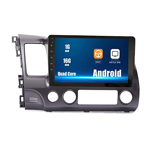 Android 10 Autoradio Car Navigation Stereo Multimedia Player GPS Radio 2.5D Touch Screen forHonda Civic 2004-2011 Quad Core 1GB Ram 16GB ROM