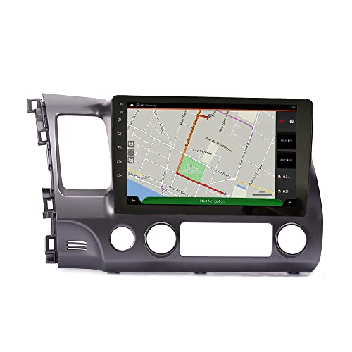 Android 10 Autoradio Car Navigation Stereo Multimedia Player GPS Radio 2.5D Touch Screen forHonda Civic 2004-2011 Quad Core 1GB Ram 16GB ROM
