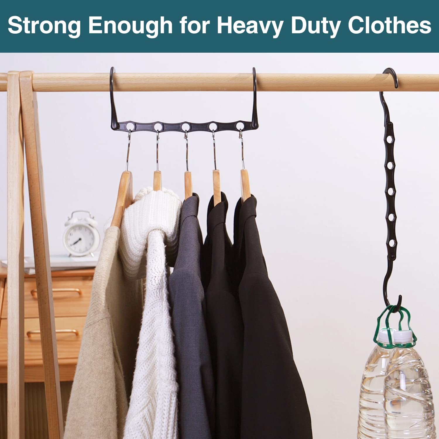 AMKUFO 12 Pack-Closet-Organizers-and-Storage, Hangers-Space-Saving-for-Closet-Organization, Clothes-Hanger-Organizer-Space-Saver-for-College-Dorm-Room-Essentials, Small-Closet-Organizer-Apartment