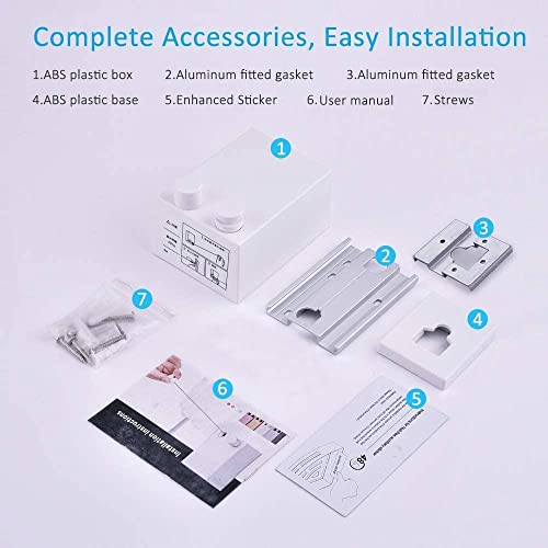 Retractable Clothesline, Adjustable Clothing Rope Indoor Outdoor with ABS Case+ Aluminum, Heavy Duty Stainless Steel Line Wall Mounted Laundry Drying String for Hotel Home 13.8 Feet-Black