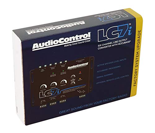 AudioControl LC7i 6 Channel Active Line Out Hi/Lo ConverterwithBass Processor DSP Bundle with Rockville Rock Everywhere Portable Bluetooth Speaker/Waterproof/Wireless Link