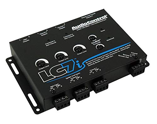 AudioControl LC7i 6 Channel Active Line Out Hi/Lo ConverterwithBass Processor DSP Bundle with Rockville Rock Everywhere Portable Bluetooth Speaker/Waterproof/Wireless Link