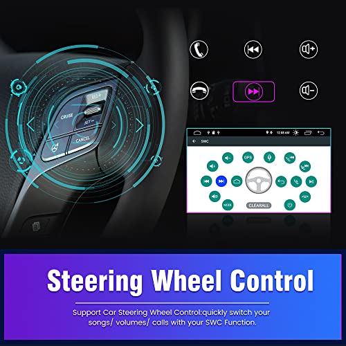 Android 10.0 [2GB+32GB] Car Radio Compatible for GMC Acadia Savana Chevrolet Silverado Avalanche, 10 Inch Touch Screen with GPS/FM/WiFi/USB, Support SWC, Wireless Carplay/Wired Android Auto