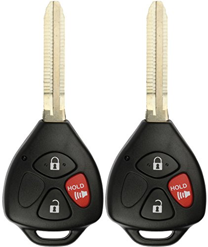 KeylessOption Keyless Entry Remote Control Car Unut Key Fob for Toyota Rav4 Yaris Scion xB HYQ12BBY (Pack of 2)