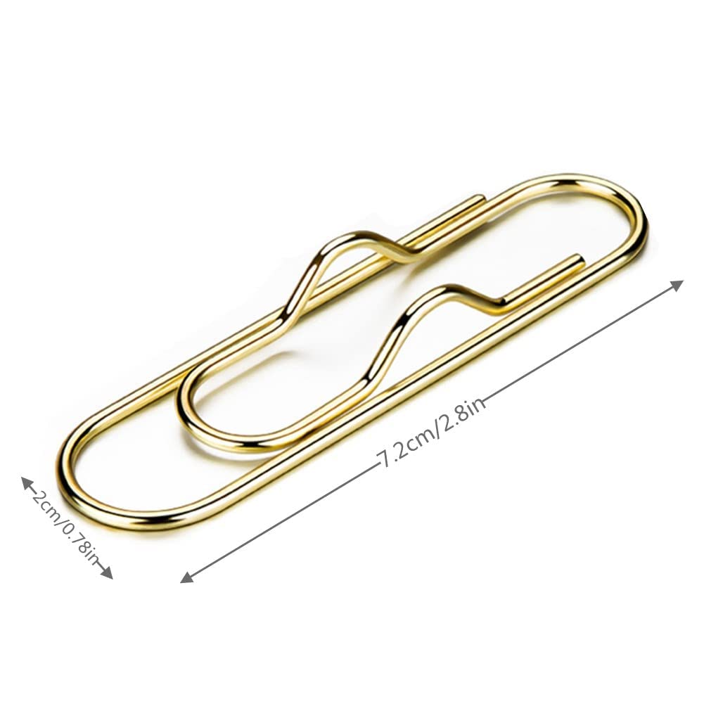 10Pcs Metal Pen Clips, Multi Function Pen Holder Clips Bookmarks for Notebooks, Paper Clip Stationery Tool