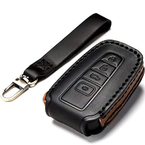 ZiHafate Car Key Fob Cover Case Compatible with Toyota Keyless Remote Control 2022、2021、2020、2019、2018、2017、2016 RAV4 Camry Corolla Avalon Tacoma Highlander 4Runner Tundra Prius Prado etc. (AN-Black)…
