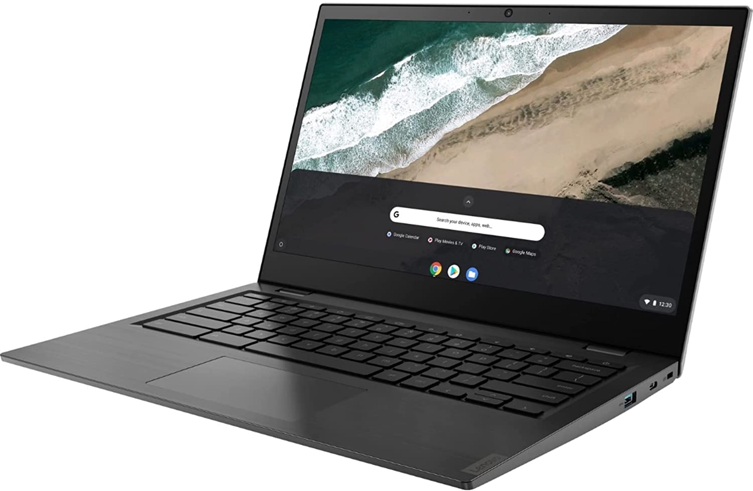 Lenovo Chromebook S345 Laptop, 14.0" FHD (1920 x 1080) Non-Touch Display, AMD A6-9220c Processor, 4GB DDR4 OnBoard RAM, 32GB SSD, AMD Radeon R5 Graphics, Chrome OS, 81WX0001US, Platinum Grey