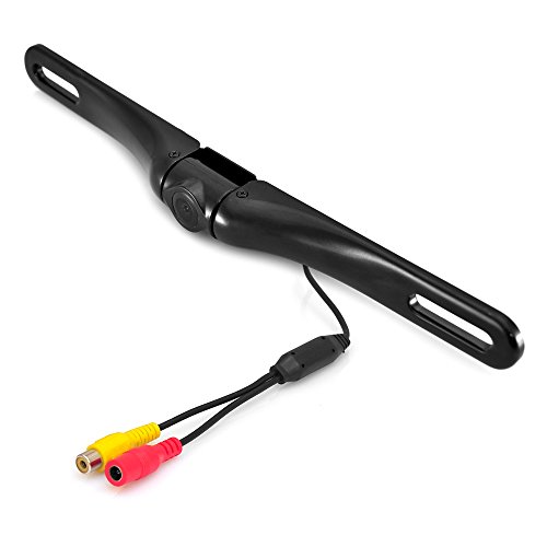 Pyle Car Backup Camera Rearview - Mirror Screen Reverse Parking Sensor HD 7" LCD Screen Monitor Distance Scale Line Waterproof Night Vision 170 Wide Angle Lens Swivel Angle Adjustable Cam - AZPLCM7500