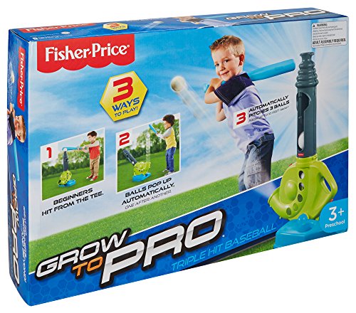 Fisher-Price Grow-to-Pro Triple Hit Baseball