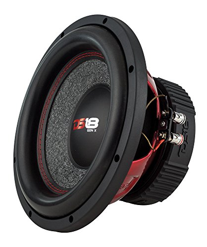 DS18 GEN-X104D Subwoofer in Black - 4 Layer Black Aluminum Voice Coil, 10", 800W Max Power, 400W RMS, Dual 4 Ohms, DVC - Powerful Car Audio Bass Speaker (1 Speaker)