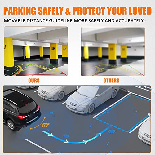 Rear Back Up Camera Compatible with 2011-2013 Jeep Grand Cherokee Dodge Durango Replace 56054059AD 56054059AE 56054059AC 56054059AF