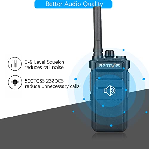 Retevis RB26 3 Watt 2 Way Radios Walkie Talkies Long Range, Radios Walkie Talkies with Earpiece and Mic Set, 2000mAh Battery, Shock Resistant, for School Industrial Government(10 Pack)