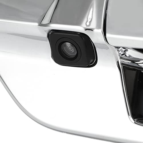 Aramox Trunk Handle Reverse Camera, Car Trunk Handle Color Backup Camera ABS IP66 Waterproof 150‑170° Wide Angles Replacement for Hilux 2017‑2021(Silver)