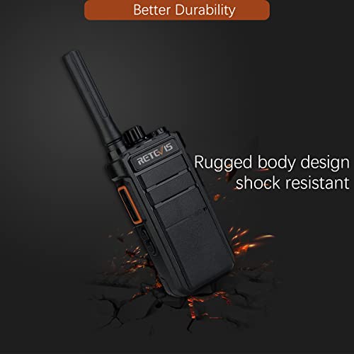Retevis RB26 3 Watt 2 Way Radios Walkie Talkies Long Range, Radios Walkie Talkies with Earpiece and Mic Set, 2000mAh Battery, Shock Resistant, for School Industrial Government(10 Pack)