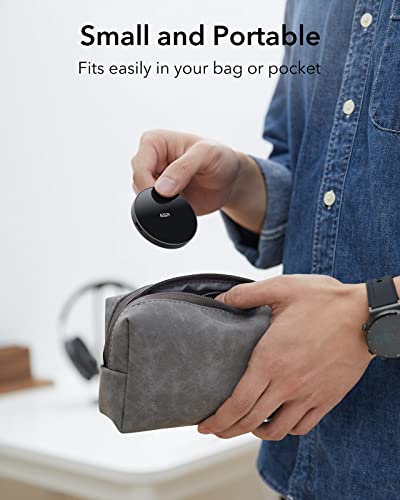 ESR HaloLock Kickstand Wireless Charger, MagSafe-Compatible Charger for iPhone 14/14 Plus/14 Pro/14 Pro Max and iPhone 13/12 Series, with 5 ft (1.5 m) Removable Cable, Adapter Not Included, Black